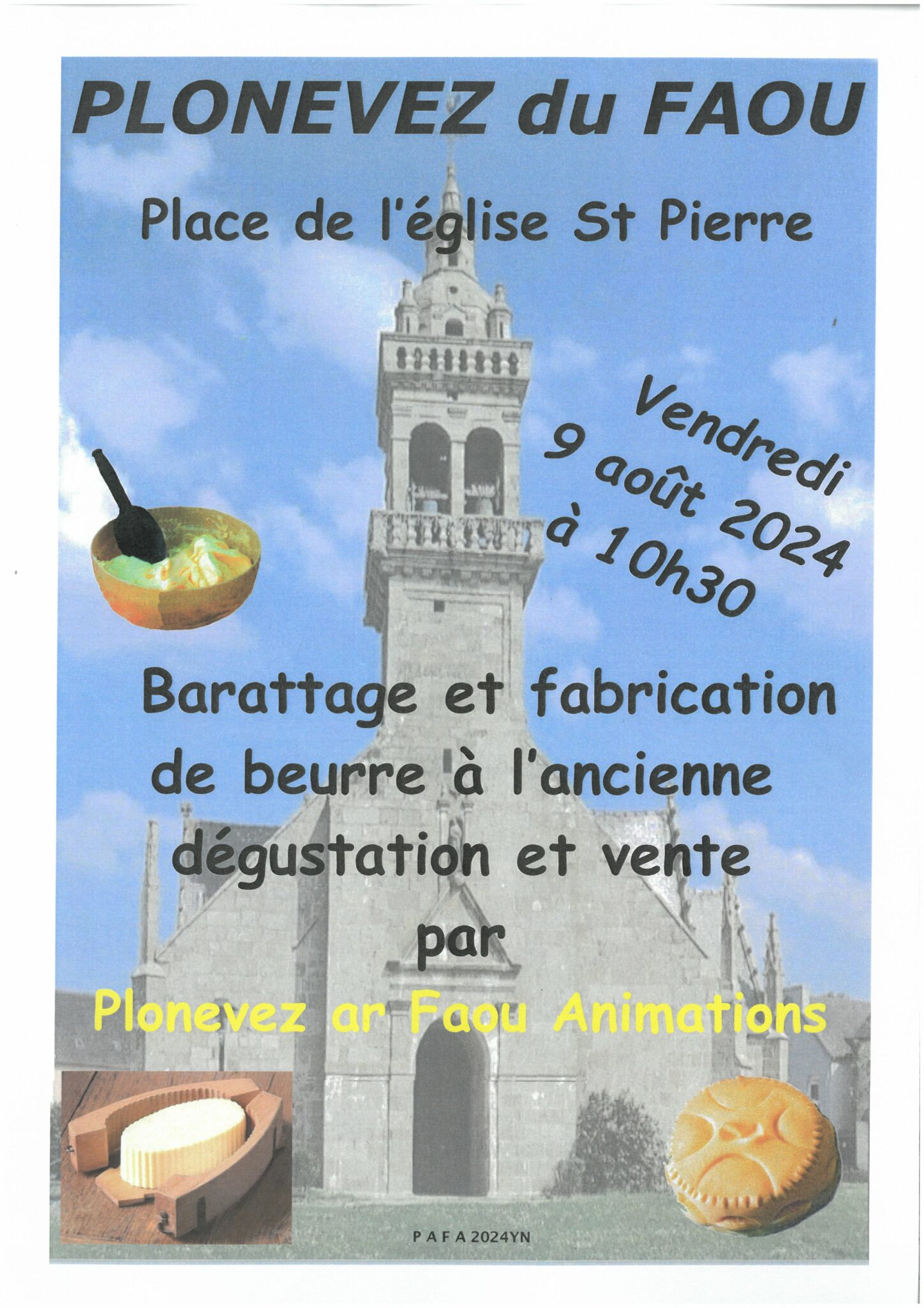 Barattage et fabrication de beurre à l’ancienne – Commune de Plonévez ...