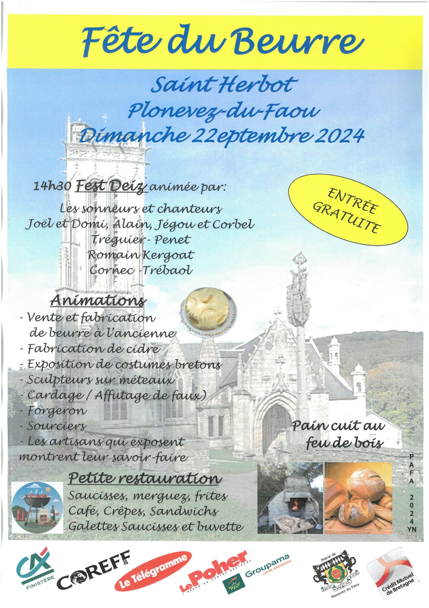Fête du Beurre à Saint-Herbot – Commune de Plonévez-du-Faou