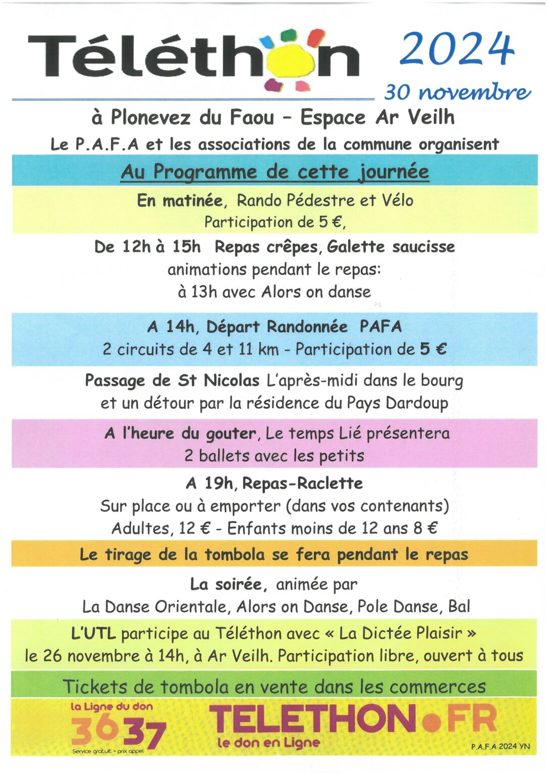 Téléthon 2024 – Commune de Plonévez-du-Faou